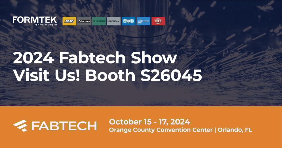 Formtek Group Returns to FABTECH: Join Us in Orlando for the Ultimate ...