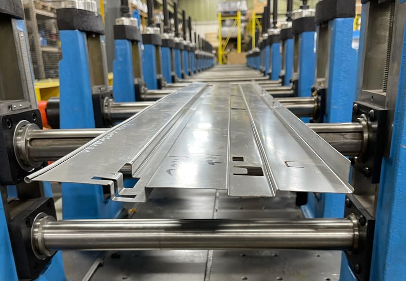 Single Point Adjustment in Roll Forming Production